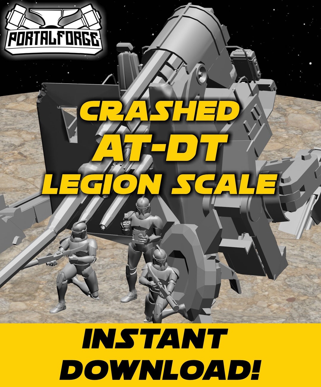 Legion AT-DT Walker - Star Wars Legion Terrain - 40k - Shatterpoint ...