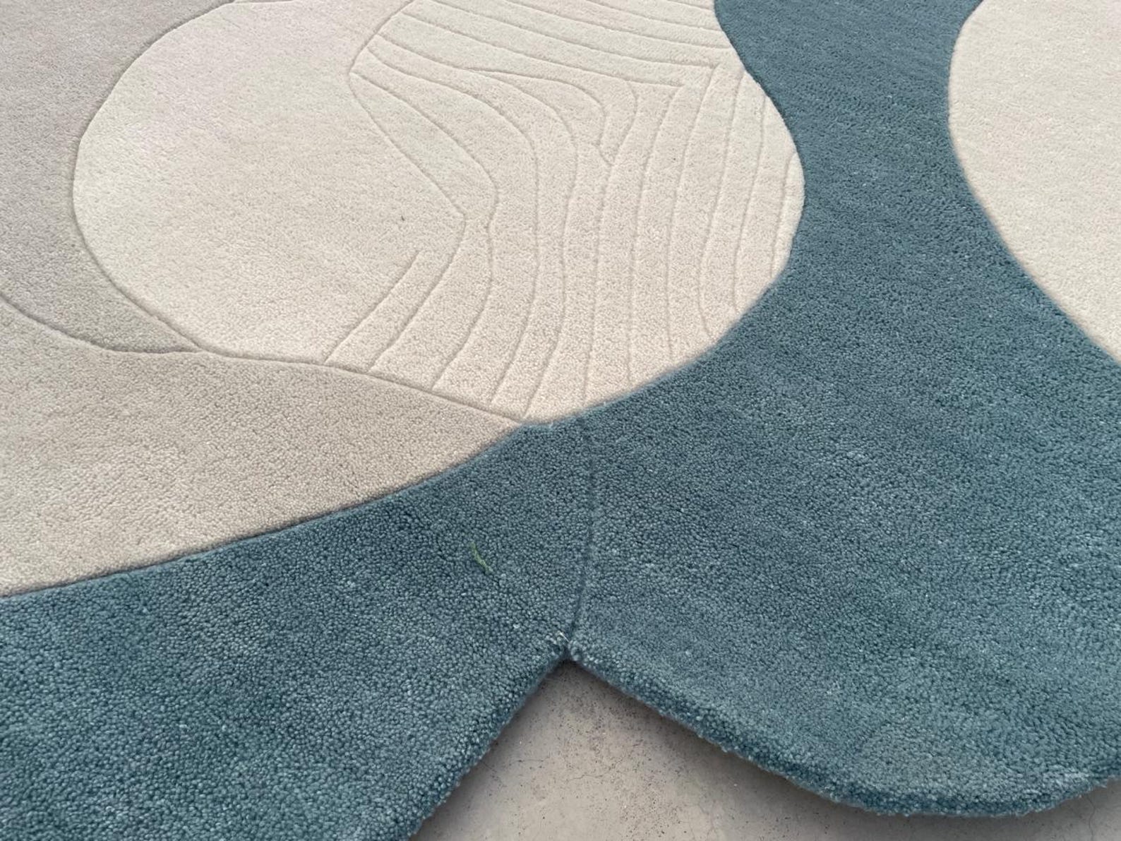 Amoeba Irregular Shape Rug Hand Tufted Rug Woolen Rug 3x5 4x6 5x8 6x9 ...