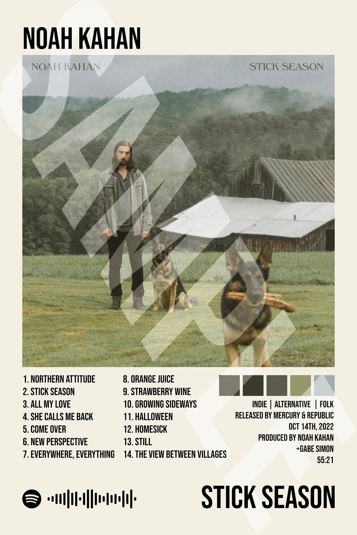 Album Art Tracklist Poster Template (fully Editable) .PSD + .AFDESIGN ...