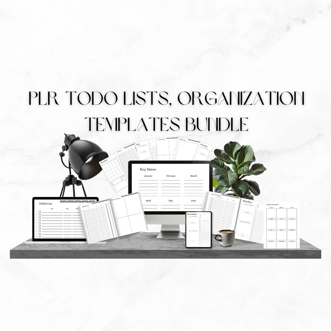 PLR Digital To-do Lists , PLR, PLR Hyperlinked To-do Lists, Plr To-do ...