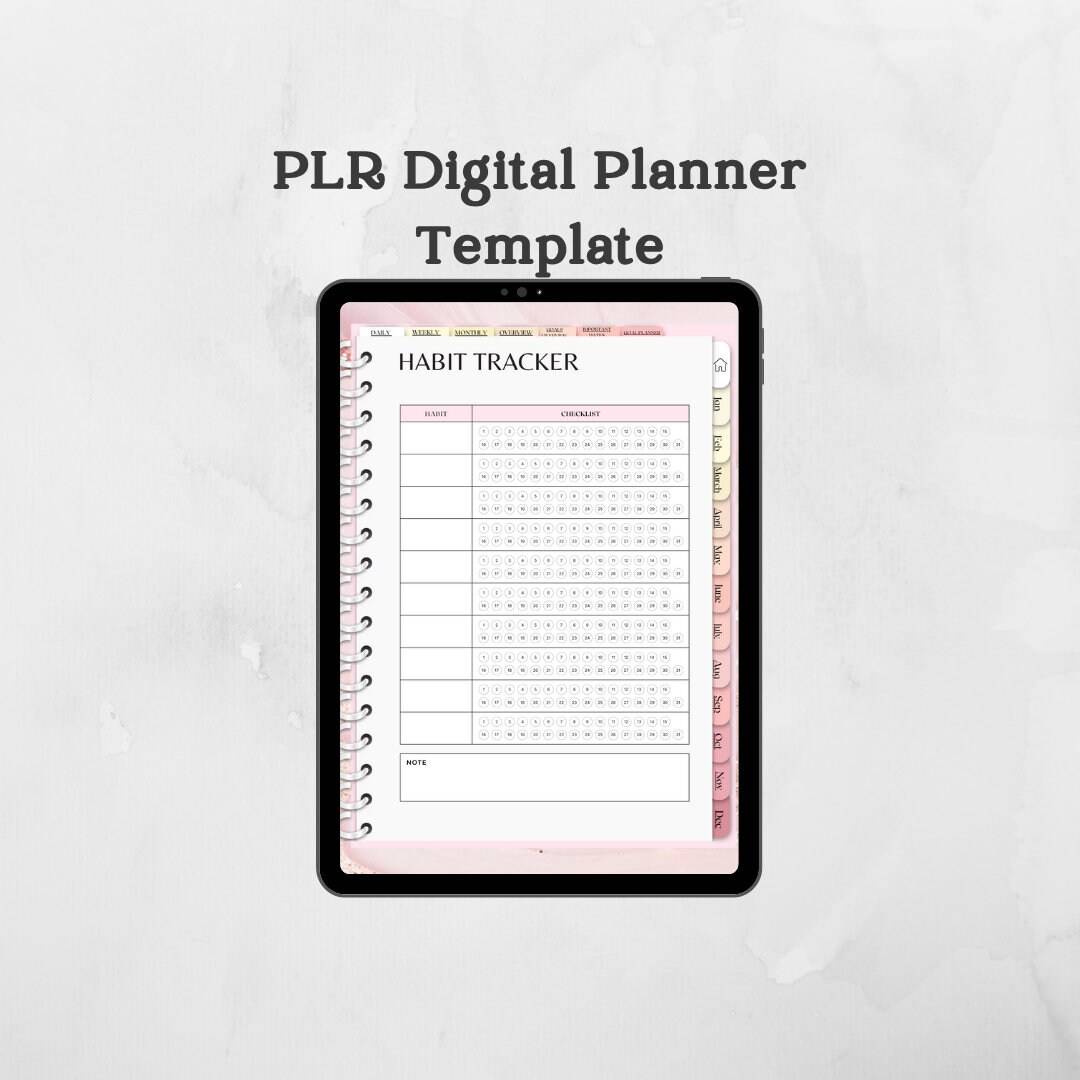 PLR Digital Planner Template, PLR Planner, Plr Planner Template, PLR ...