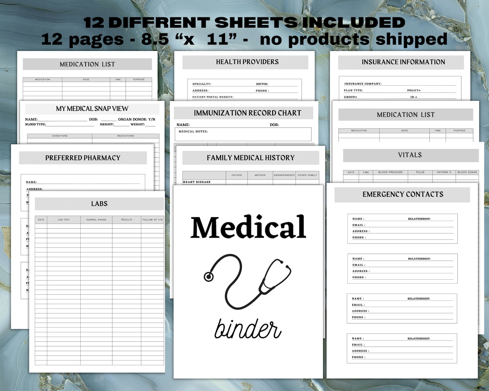 Medical Binder - Etsy