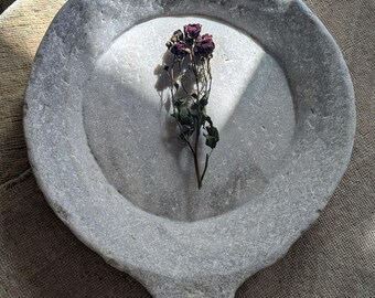 Extra Large Vintage Stone Parat Tray (with Handle) - Etsy