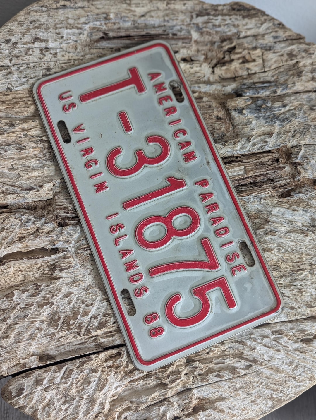 Vintage 1988 Virgin Islands License Plate - Etsy