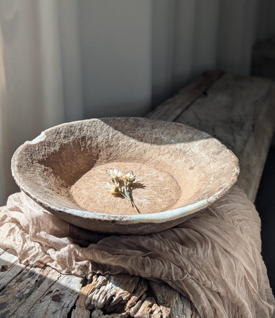Extra Large Rustic Vintage Marble Stone Bowl - Etsy