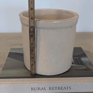 Vintage Extra Large Stoneware Crock, Rustic Kitchen Utensil Holder ...