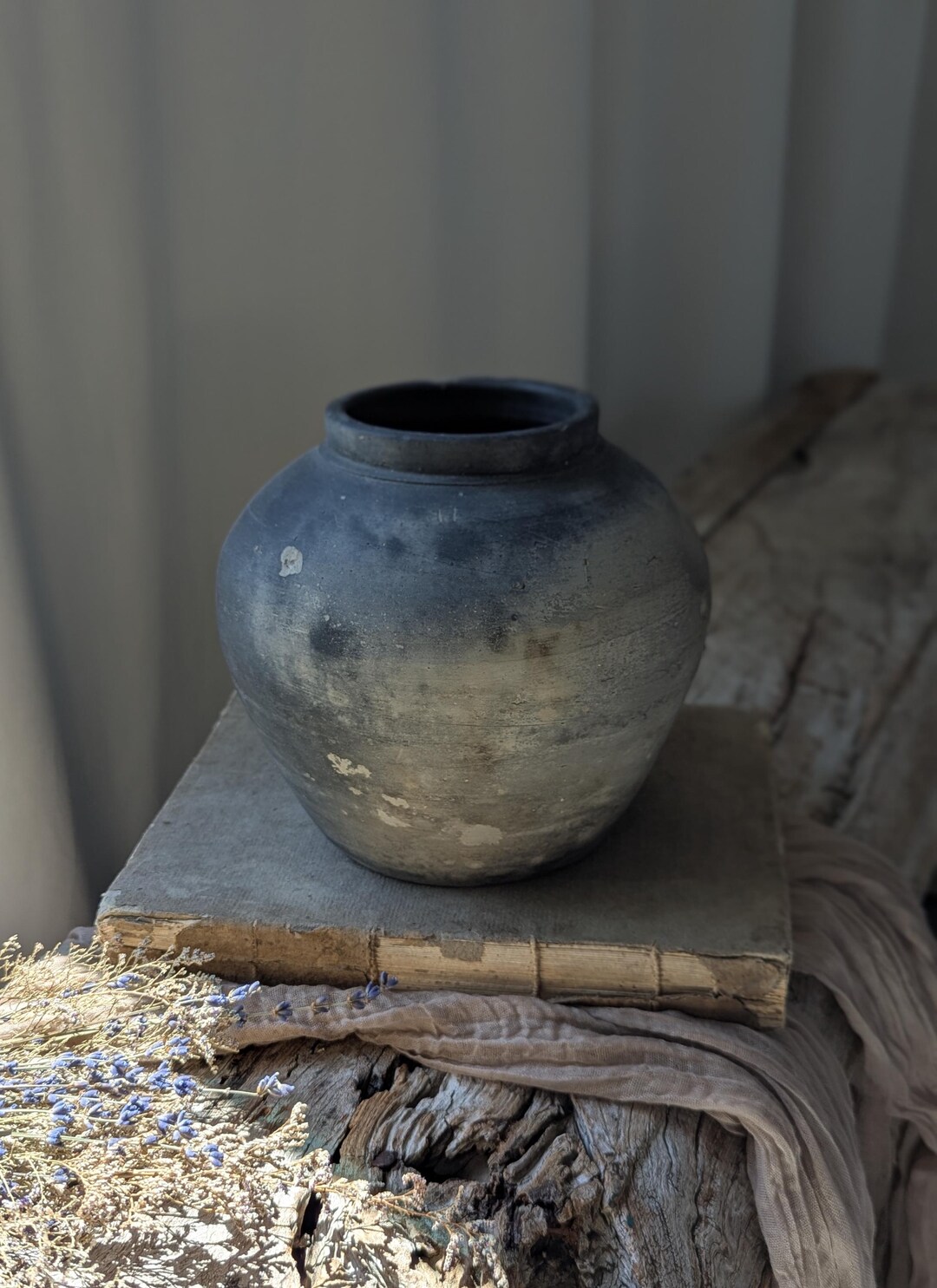 Small Vintage Clay Vessel - Etsy