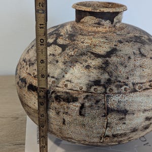 Large Vintage Indian Iron Water Pot - Etsy