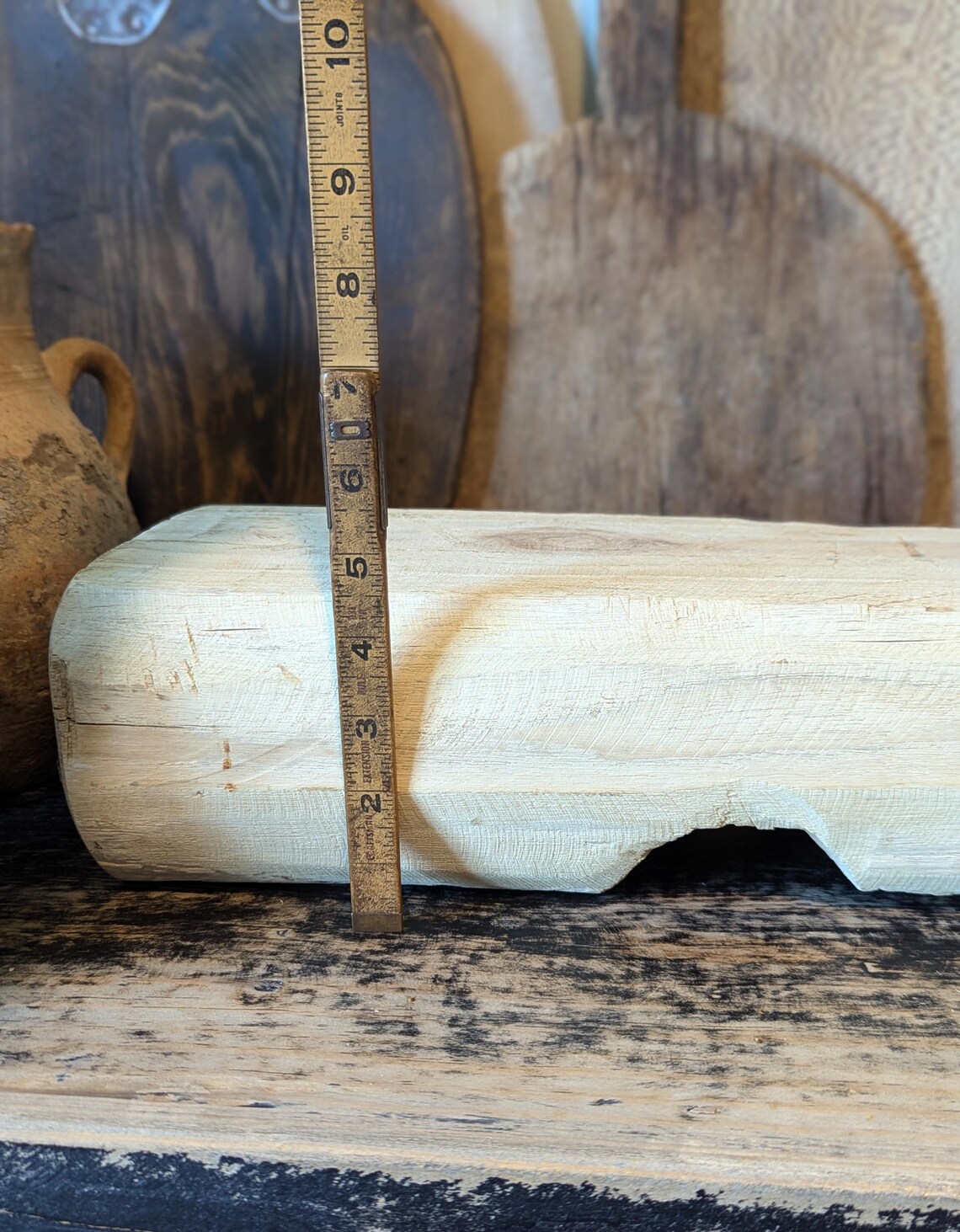 Large Vintage Wood Riser - Etsy