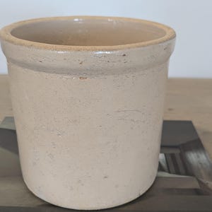 Vintage Extra Large Stoneware Crock, Rustic Kitchen Utensil Holder ...
