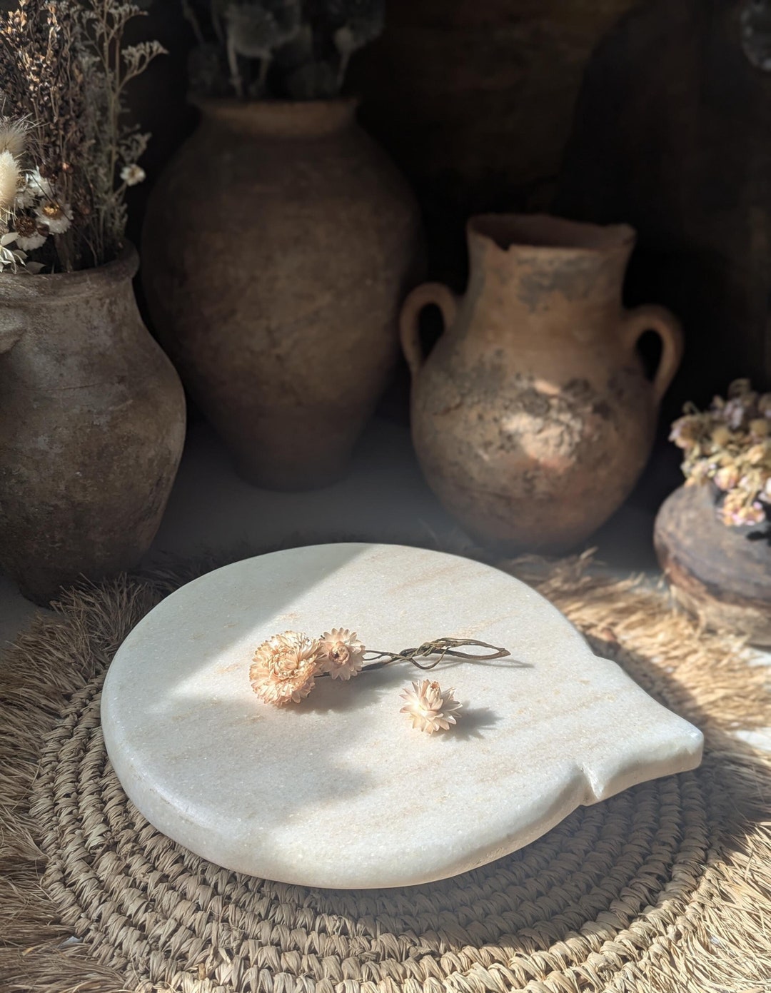 Vintage Marble Chapati Board/ Marble Stone Riser/ Marble Trivet - Etsy