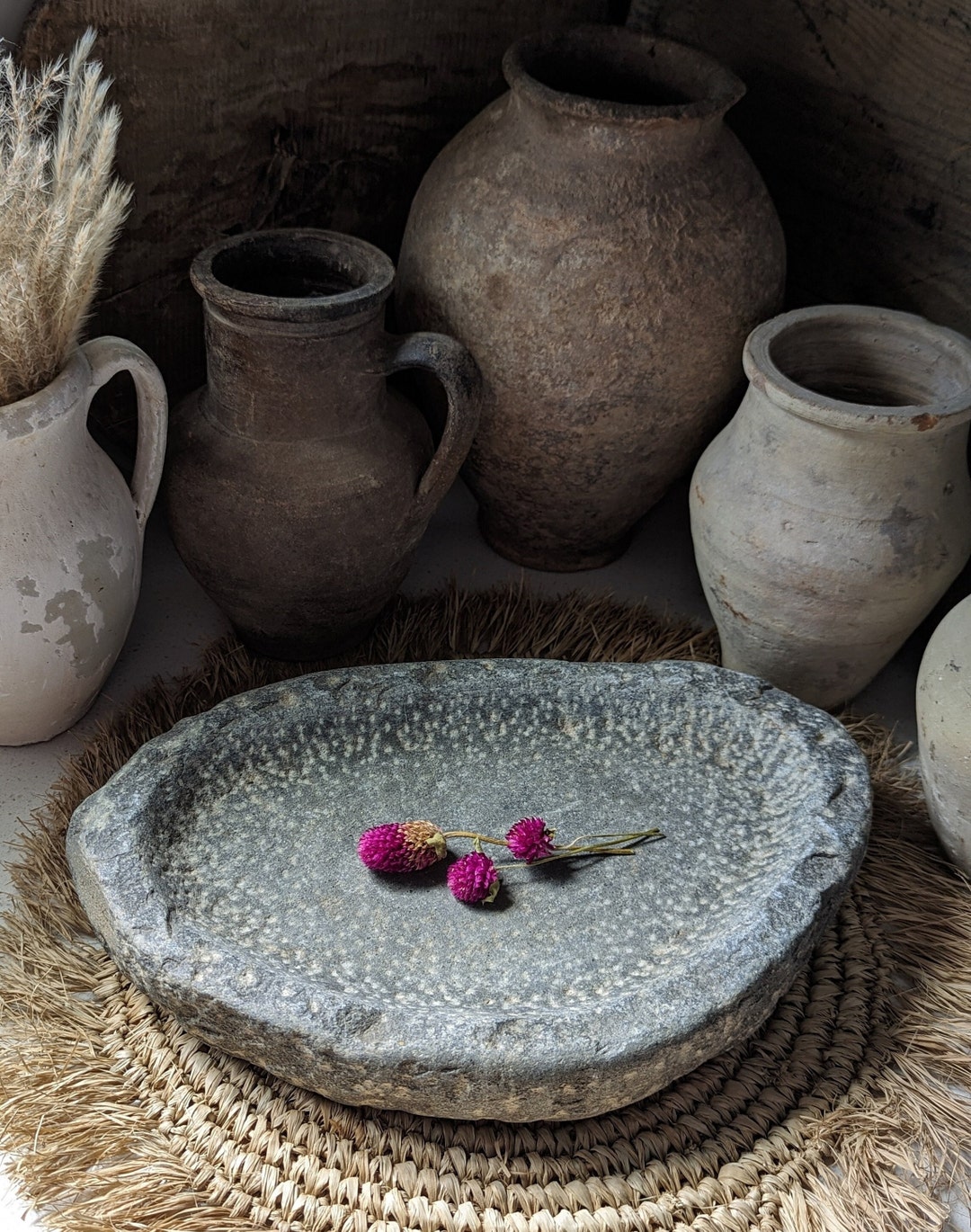 Medium Vintage Stone Tray - Etsy