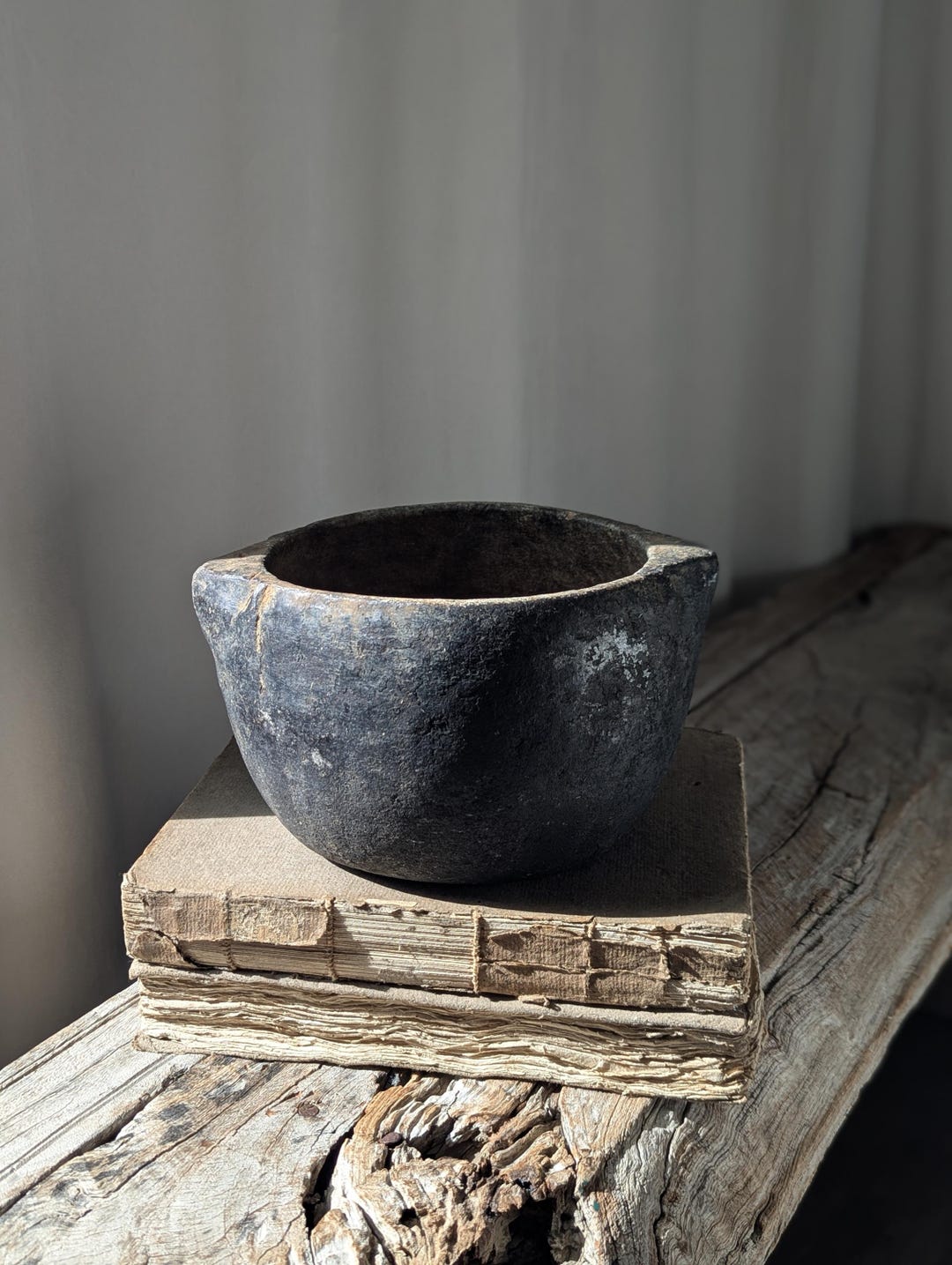 Vintage Stone Kundi Bowl - Etsy
