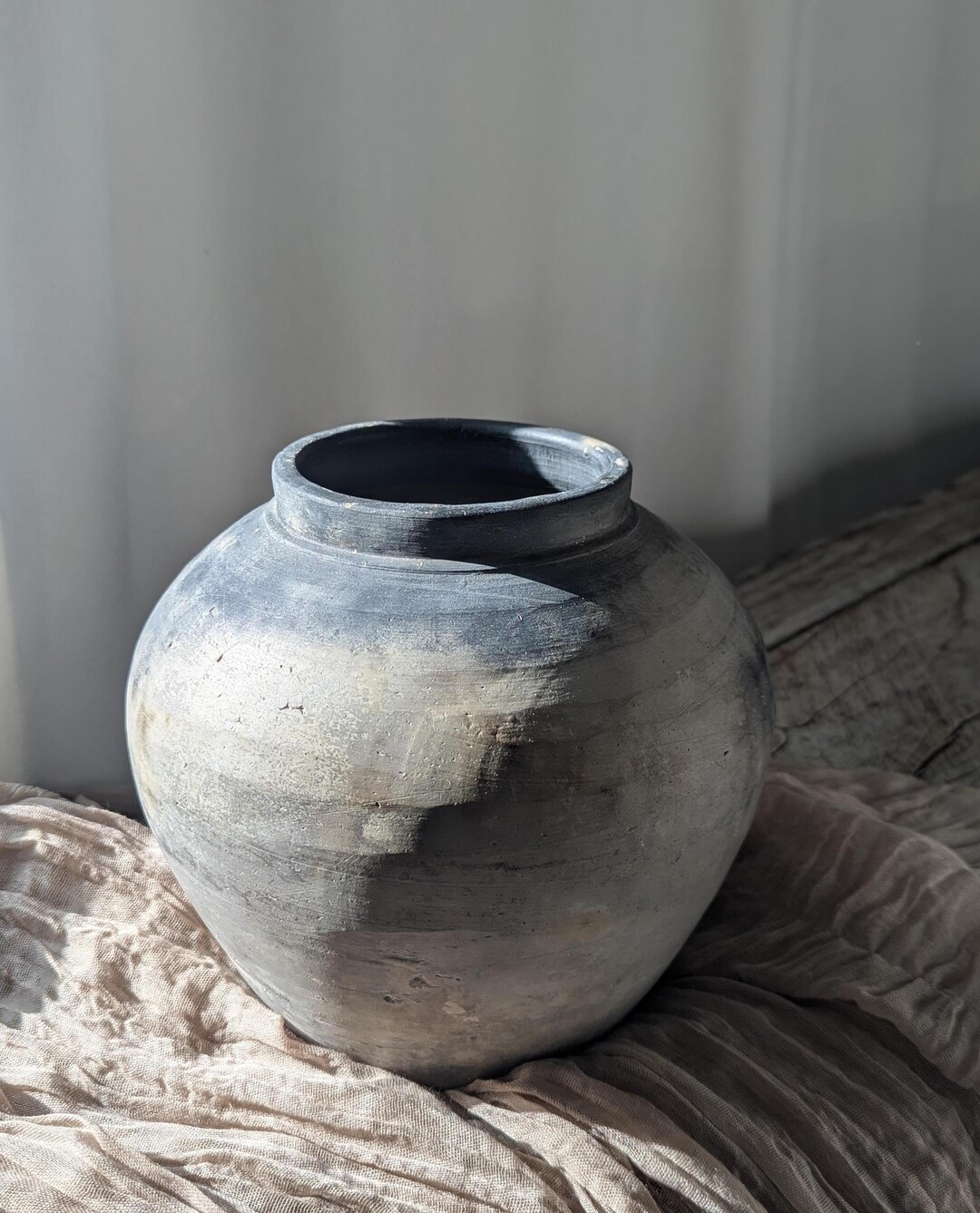 Small Vintage Clay Vessel - Etsy