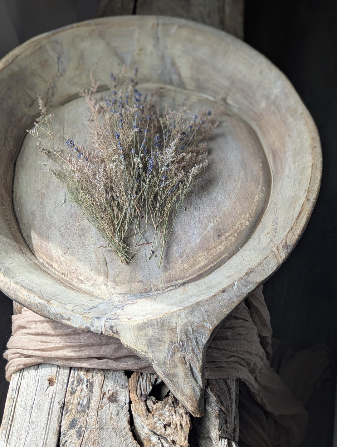 Extra Large Vintage Wood Parat Bowl - Etsy