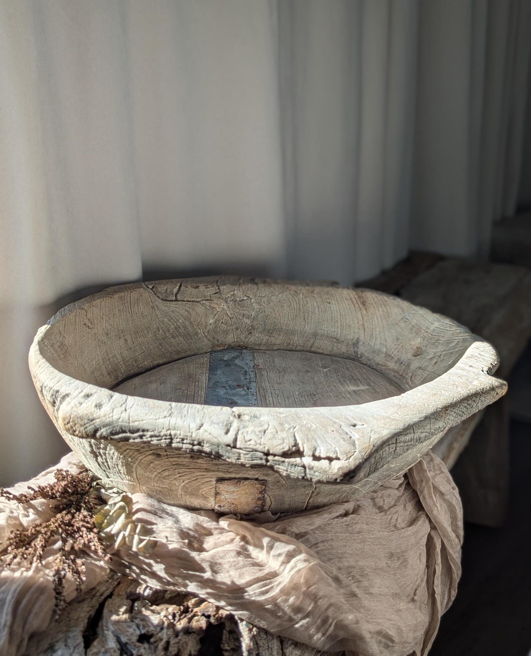 Extra Large Vintage Wood Parat Bowl - Etsy