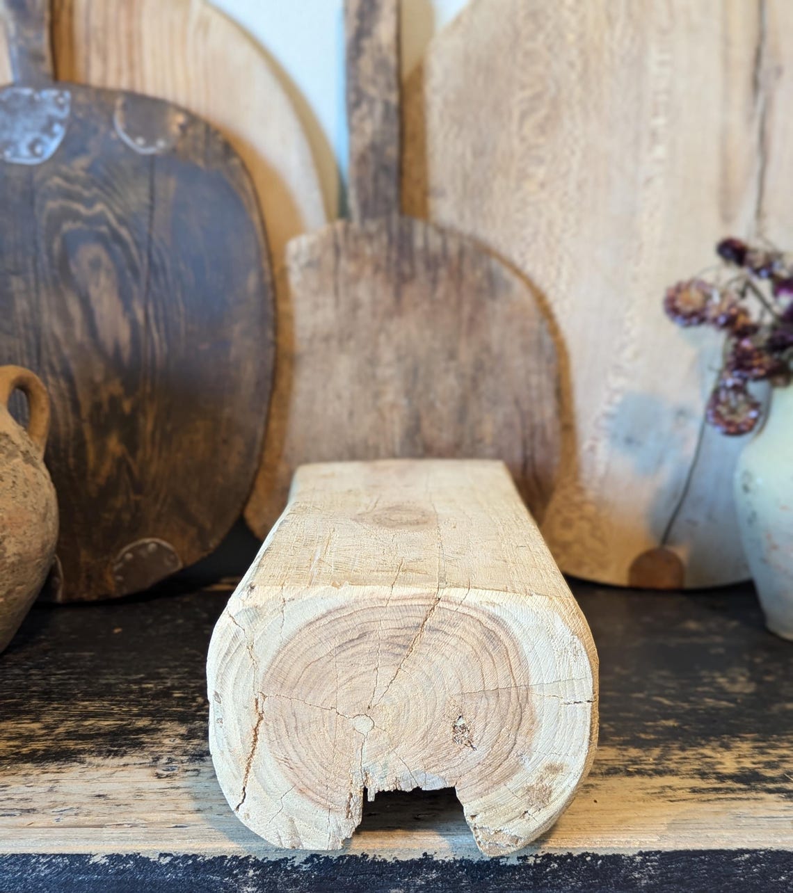 Large Vintage Wood Riser - Etsy