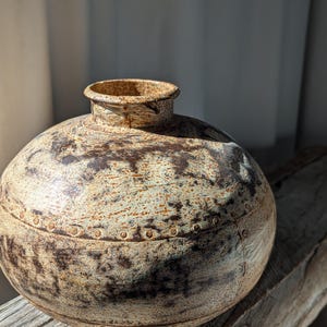 Large Vintage Indian Iron Water Pot - Etsy