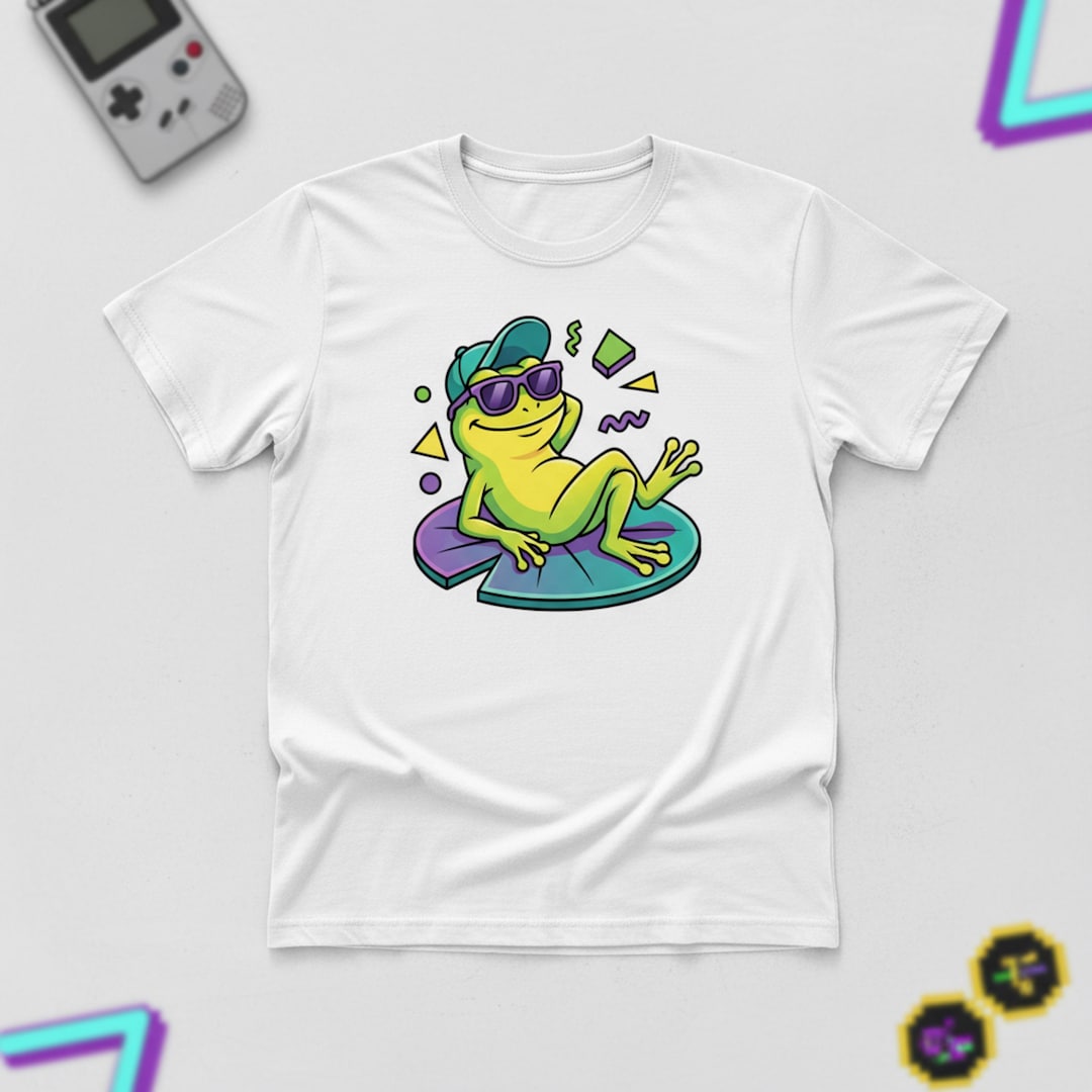 Frog | Retro 90s Cartoon Graphic T-shirt | Funny Chill Frog Tee - Etsy