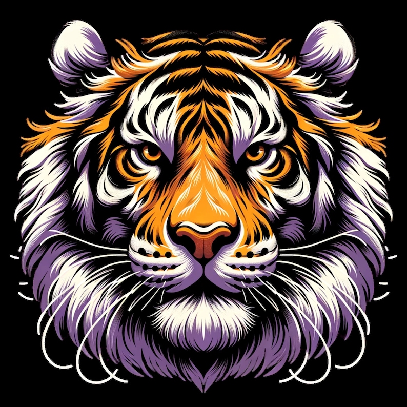 Geaux Tigers - Louisiana Bengal Tiger Digital Image - Original - Etsy