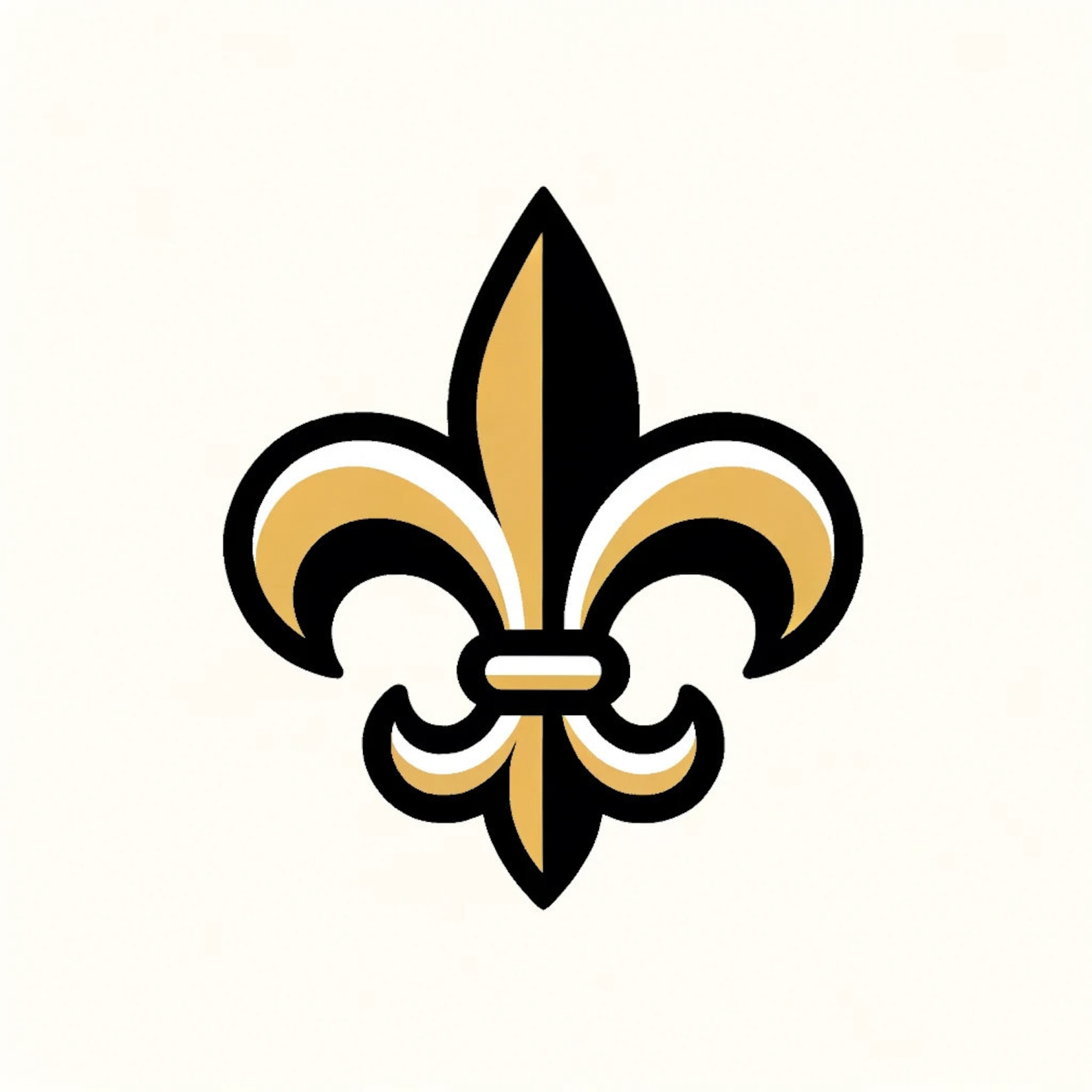Black and Gold Fleur De Lis Digital Print - Etsy