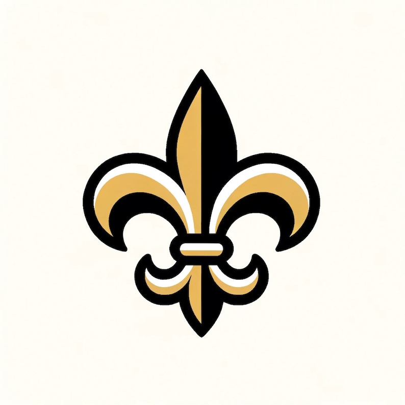 Black and Gold Fleur De Lis Digital Print - Etsy