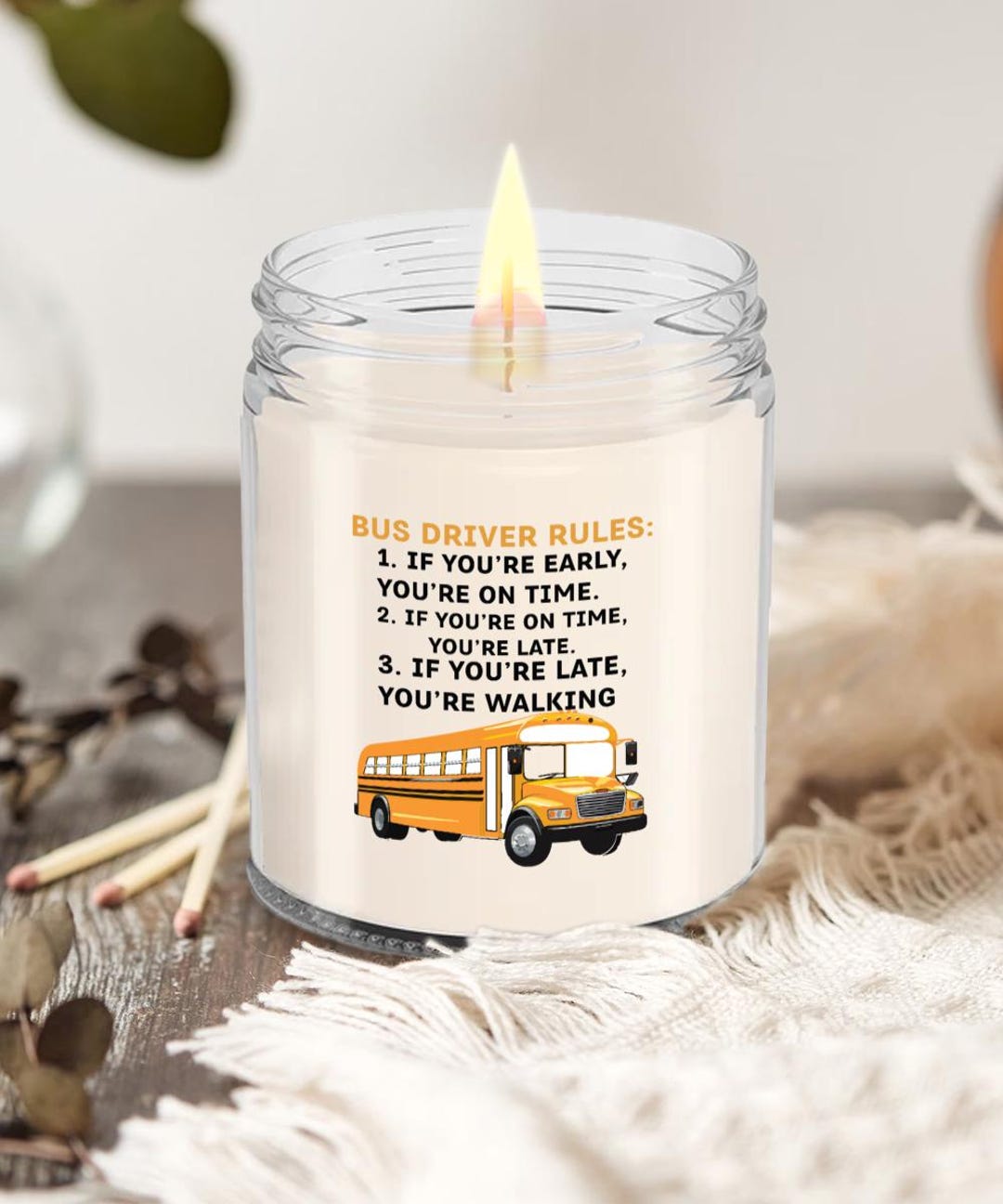 Bus Driver Gift, Bus Driver Candle, School Bus Driver Gift, Transit ...