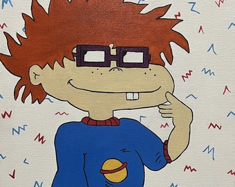 Cartoon Acrylic Painting Commission - Etsy