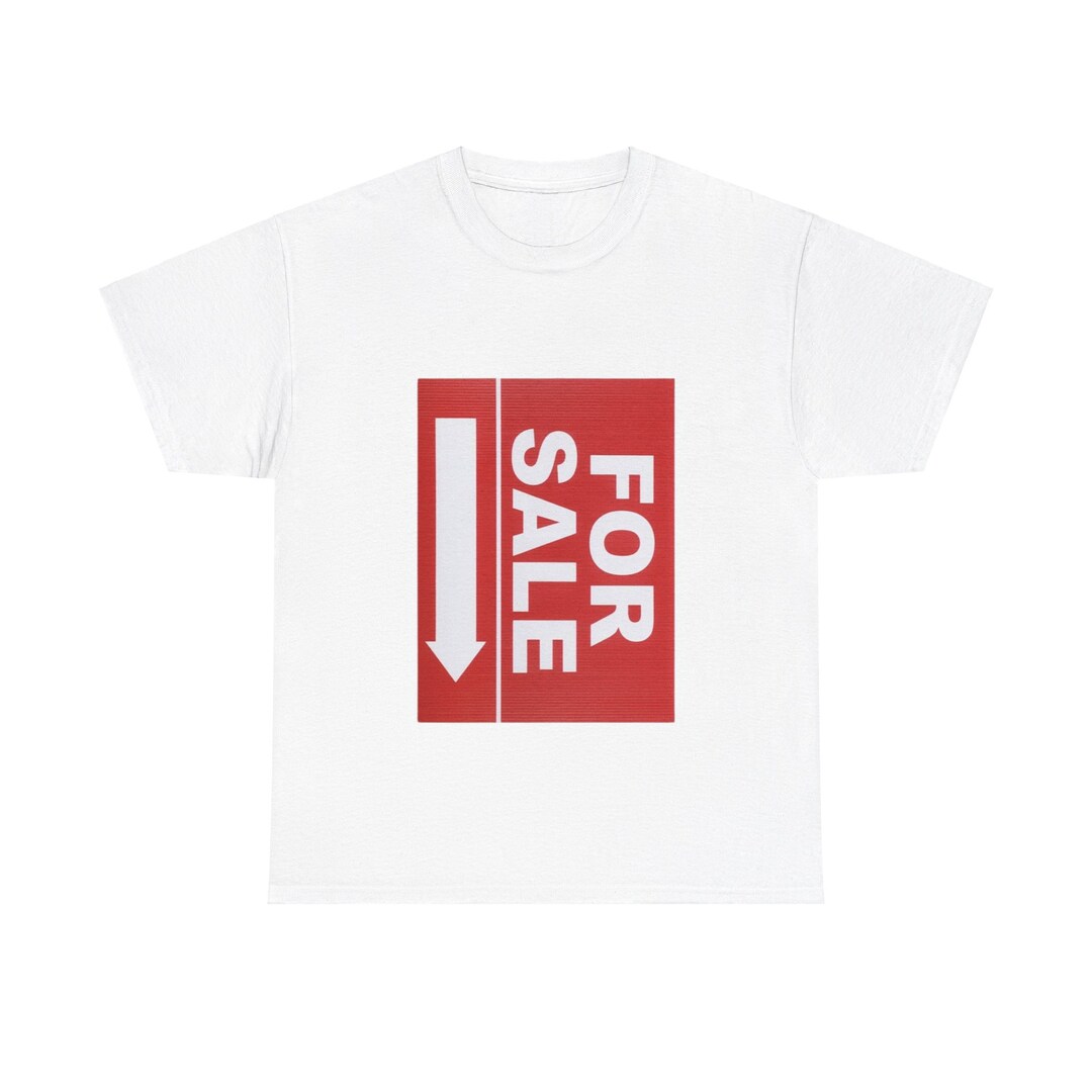 Funny Shitpost T-shirt, for Sale Sign Pointing Down Tee, Funny for Sale ...