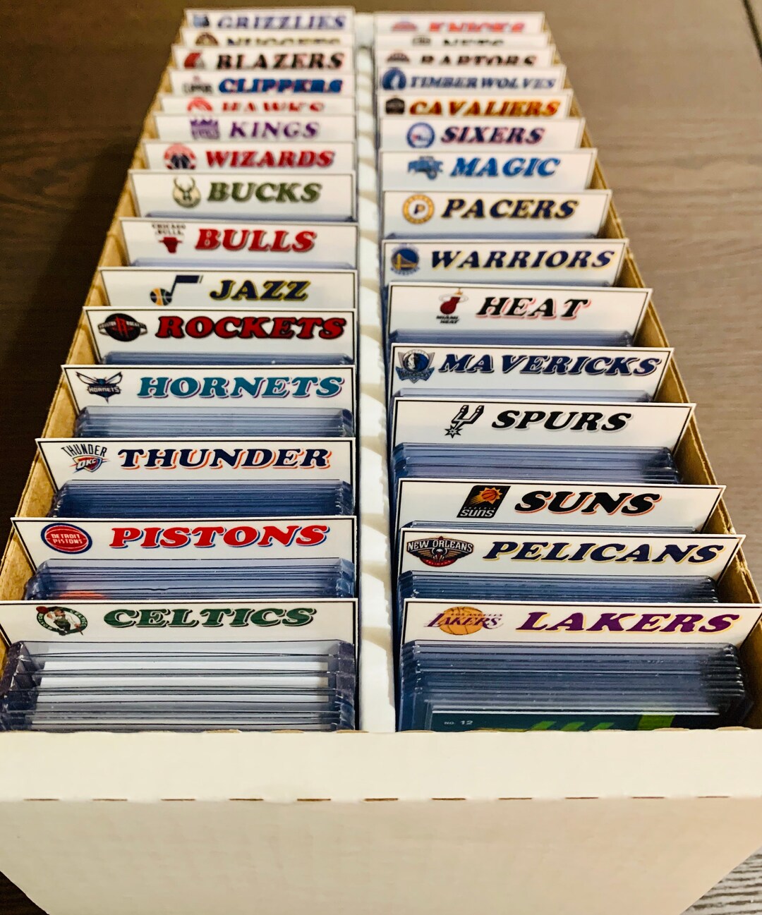 Custom Toploader Box Team Set Dividers - Etsy