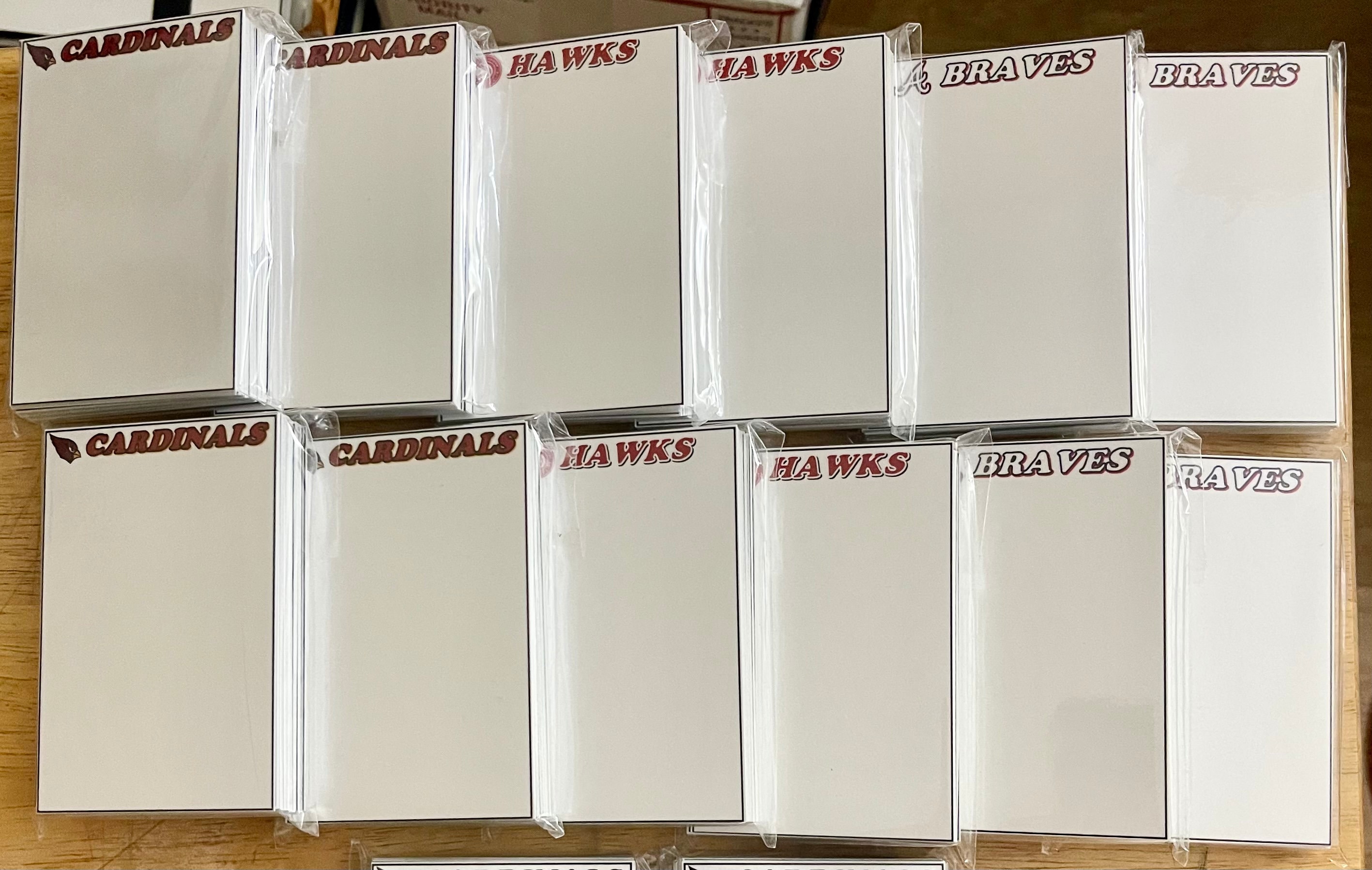 Custom Toploader Box Team Set Dividers - Etsy