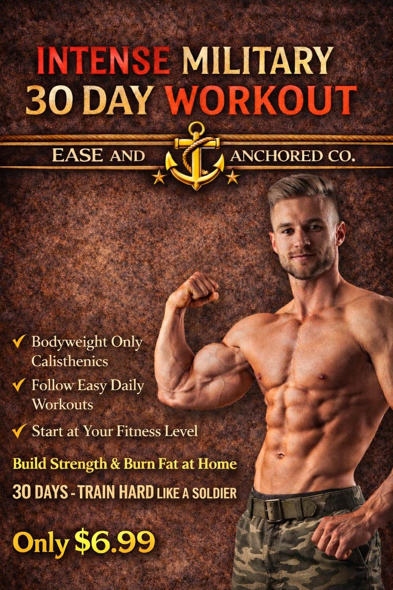 30 Day Military Calisthenics Workout | Full Week Bodyweight Program ...