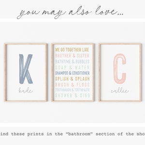 Personalized Kids Bathroom Sign for Kids Bath, Kids Bathroom Wall Decor ...