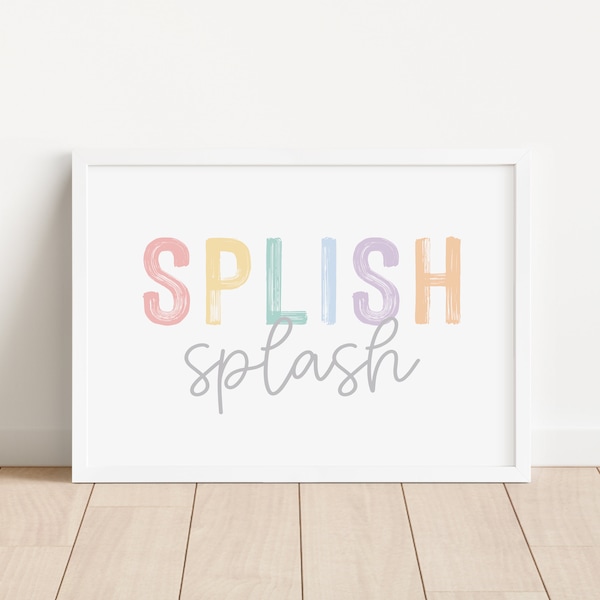 Kids Bathroom Wall Art - Etsy