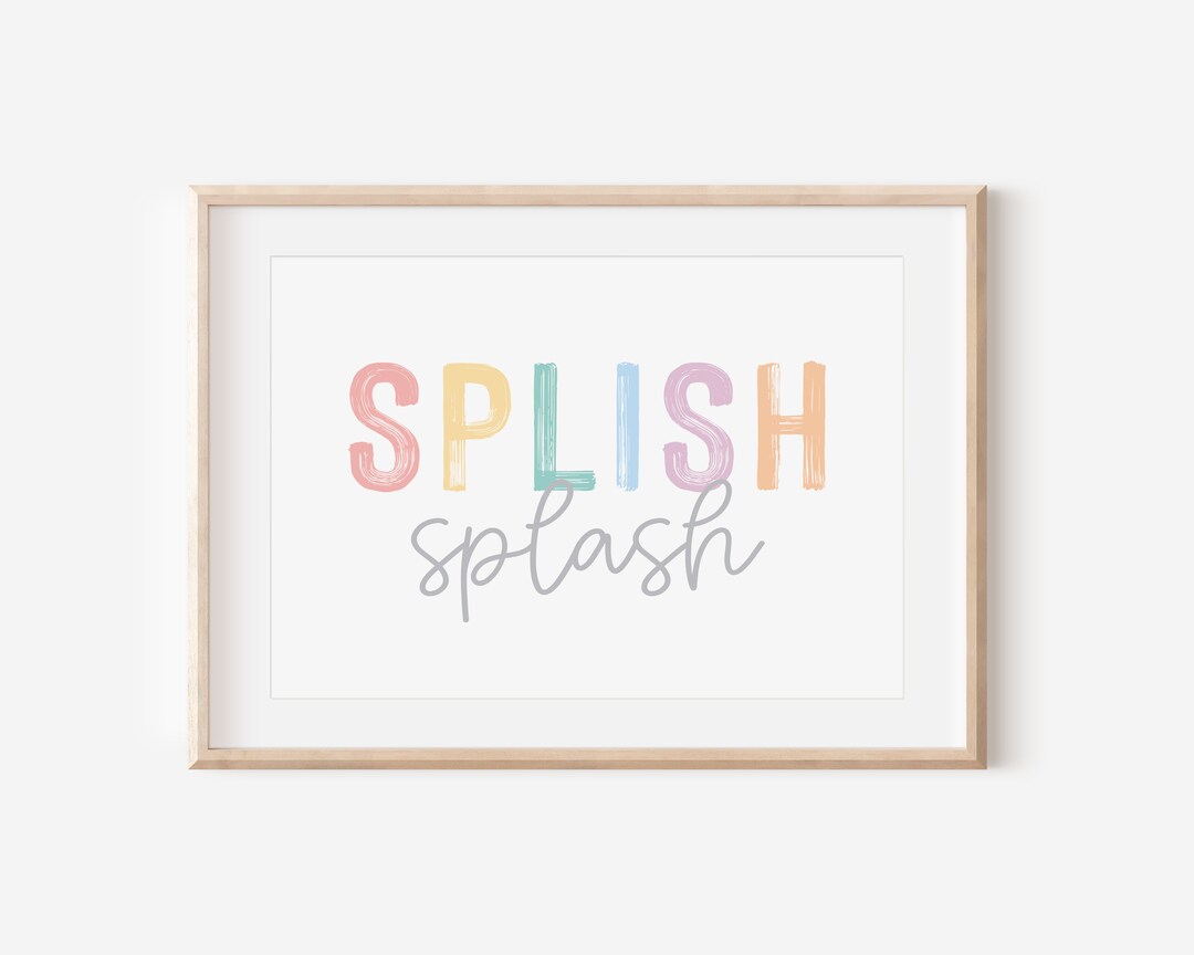 Kids Bathroom Sign for Kids Bath Kids Bathroom Wall Decor - Etsy