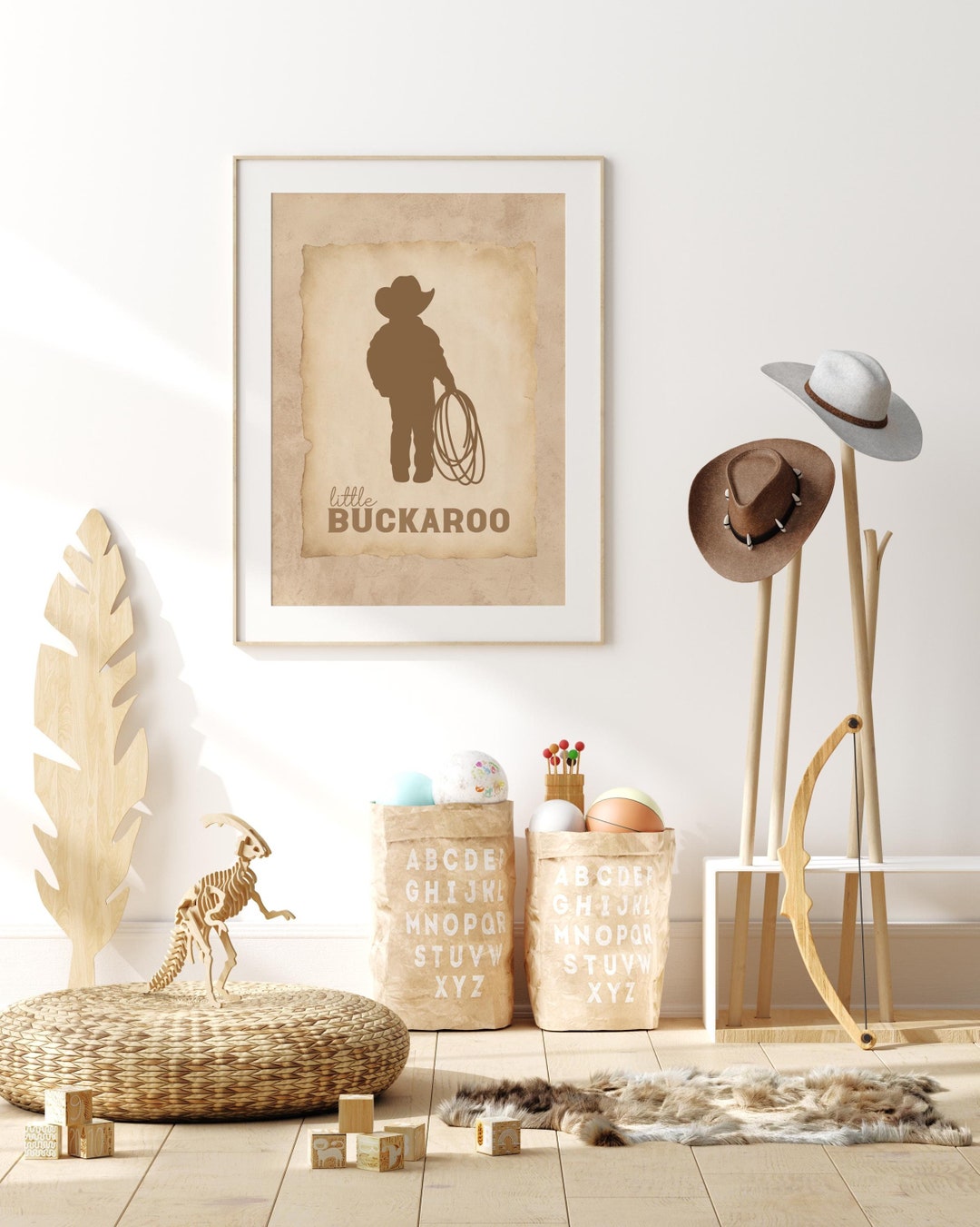 Little Buckaroo for Nursery, Cowboy Themed Nursery, Western Nursery ...