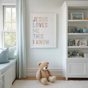 Jesus Loves Me This I Know, Jesus Loves You, Rainbow Church Nursery ...