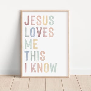 Jesus Loves Me This I Know, Jesus Loves You, Rainbow Church Nursery ...