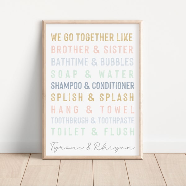 Kids Bathroom Signs - Etsy