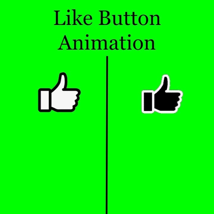 Animated Like Button Subscribe Button - Etsy
