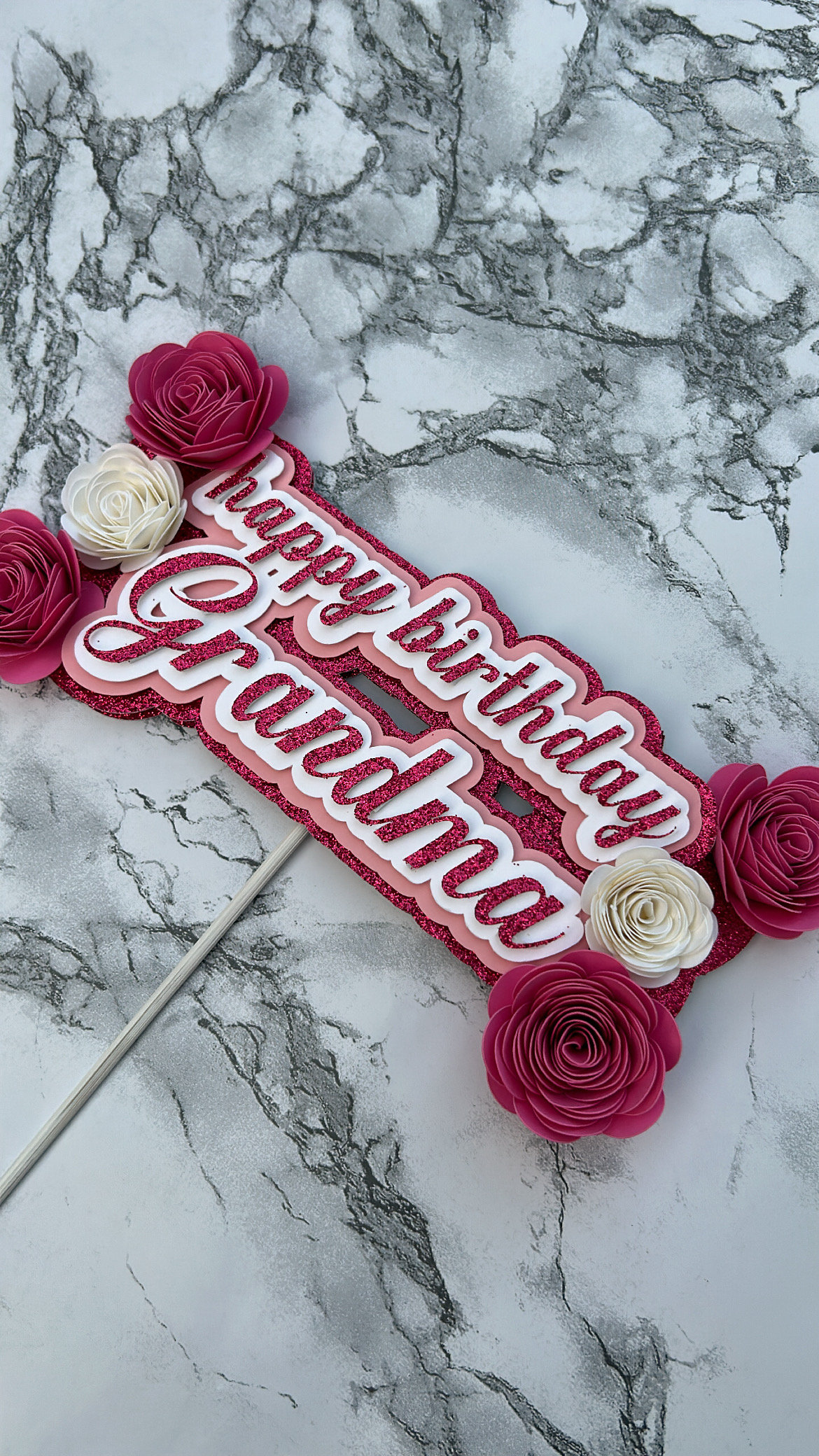 Happy Birthday Grandma Cake Topper, Cake Sign - Etsy
