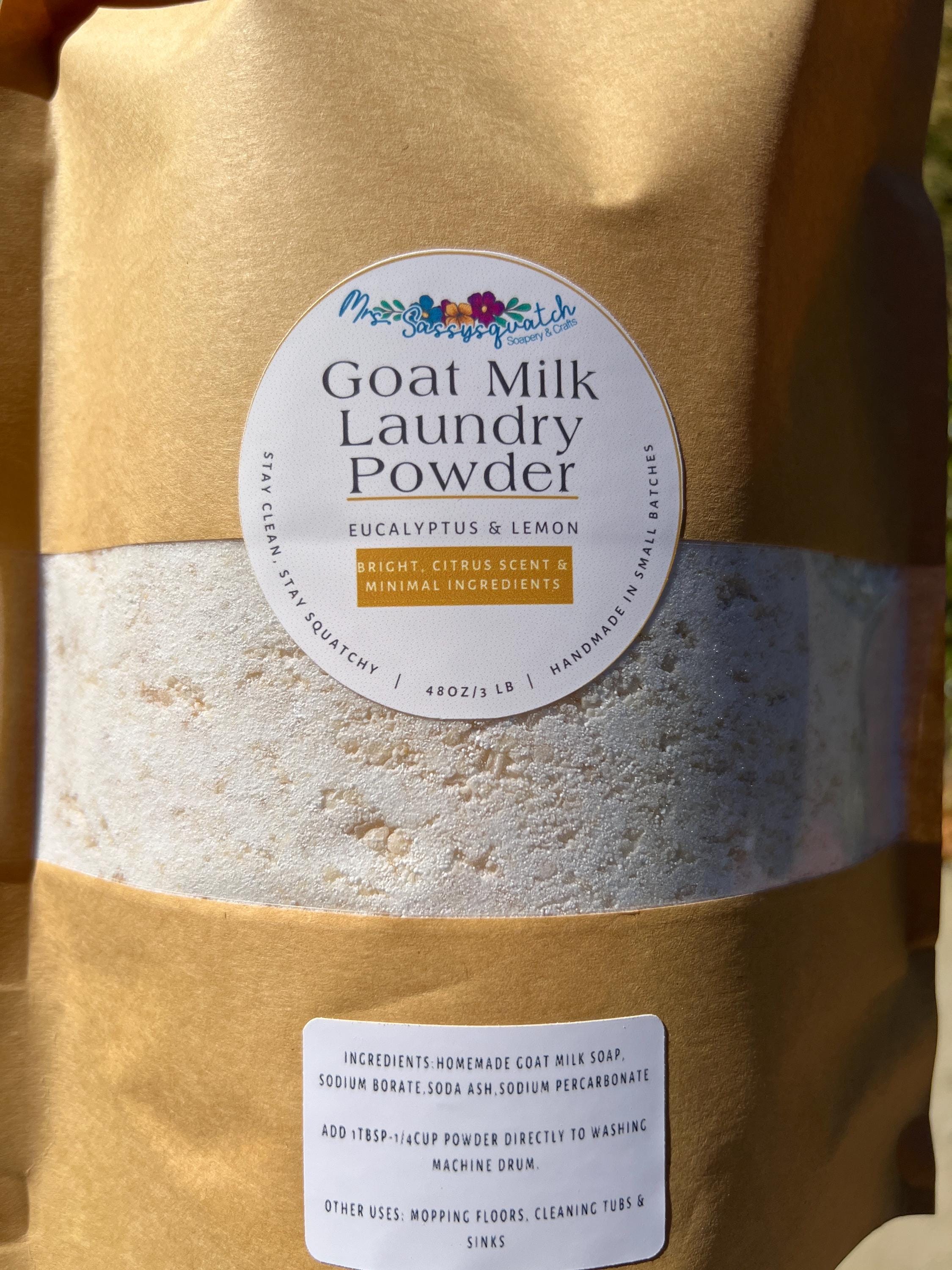 Goat Milk Laundry Powder, 3 Lb | Natural Laundry Powder, Made With ...