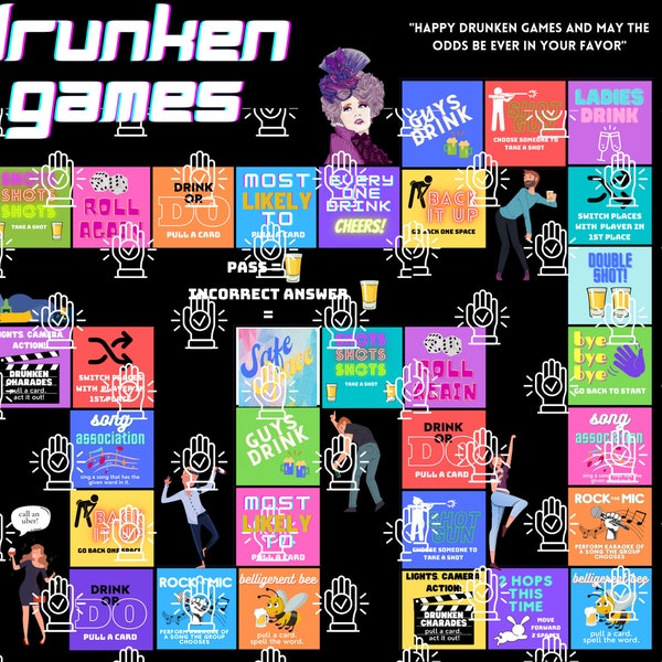 College Drinking Games - Etsy