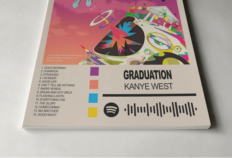 Kanye West, Graduation, Kanye West Digital Print, Printable Download ...