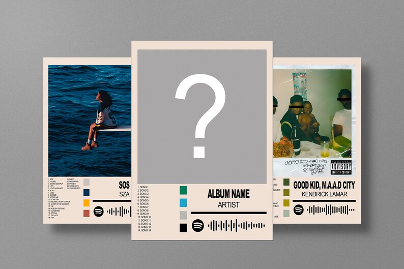 Customized Album Cover Poster Gift for Him Custom Album Cover Poster ...