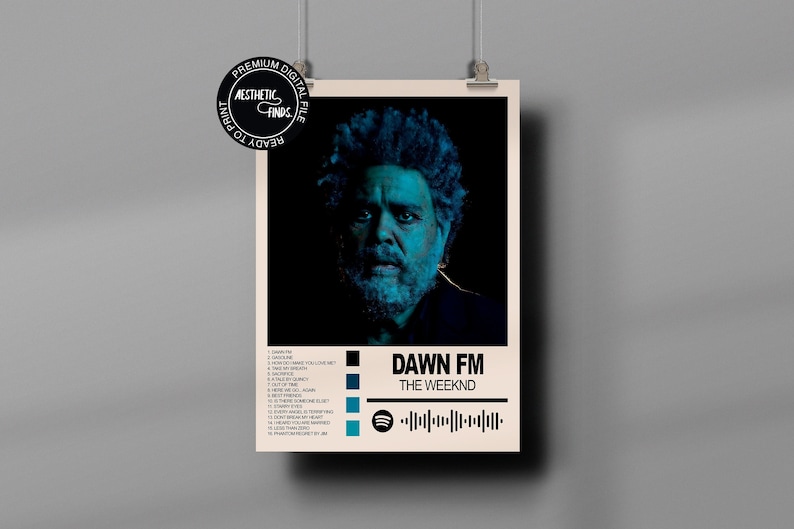 The Weeknd Dawn FM the Weeknd Digital Print Printable - Etsy