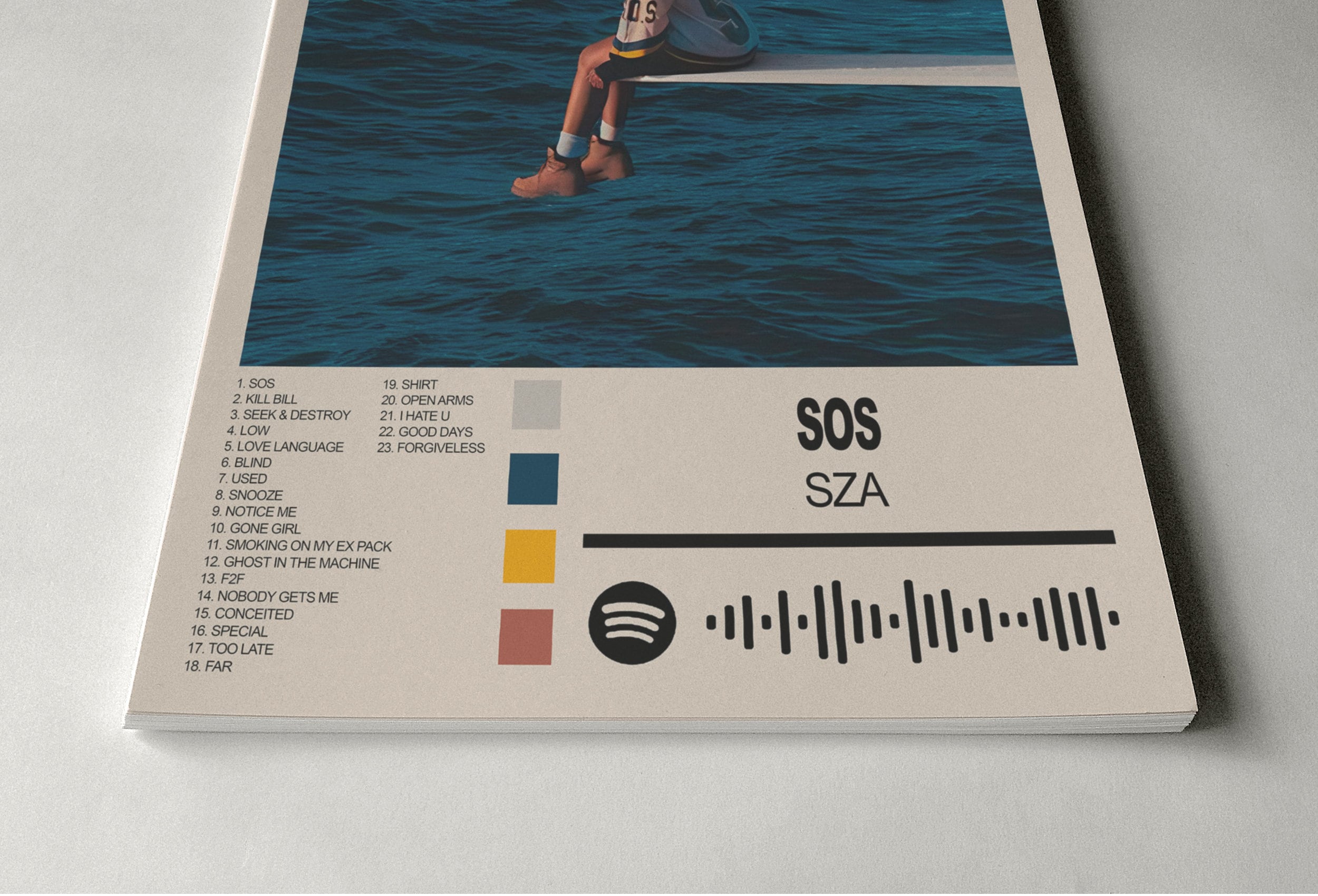 Sza SOS Poster, SOS Album Tracklist Poster