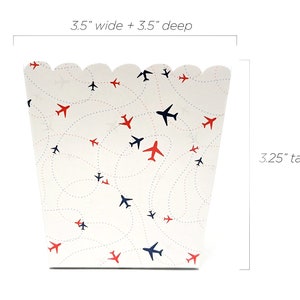 Airplane Favor Snack Boxes for Travel Adventure Birthday Party Supplies ...