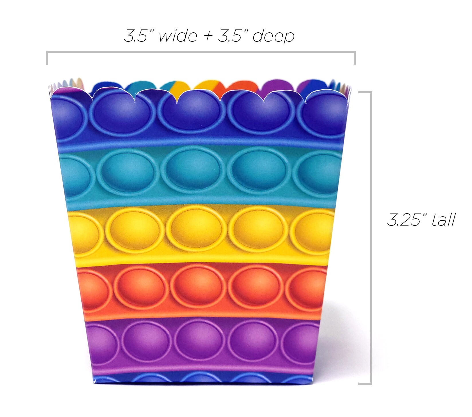 Fidget Popper Favor Snack Boxes for Let's Get Popping - Etsy