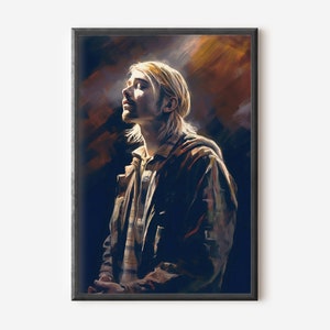 Kurt Cobain Nirvana Painting Art Print - Etsy